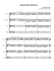 Across The Universe Official Sheet Music Download - Mike Rizk | Music ...