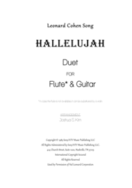 Hallelujah (from Shrek) for Flute & Guitar Duet Official Sheel Music ...