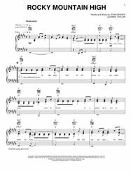John Denver Sheet Music - Rocky Mountain High for piano, voice and ...