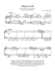 Shake It Off - Piano Solo Sheet Music - Mike Rizk | Music | MikeRizk.com